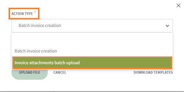 Invoice attachments batch upload