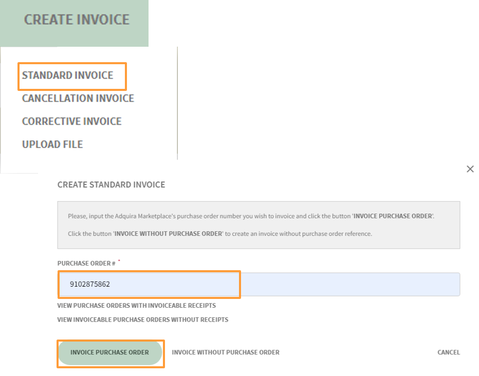 How to create an invoice with reference to an order received or with ...