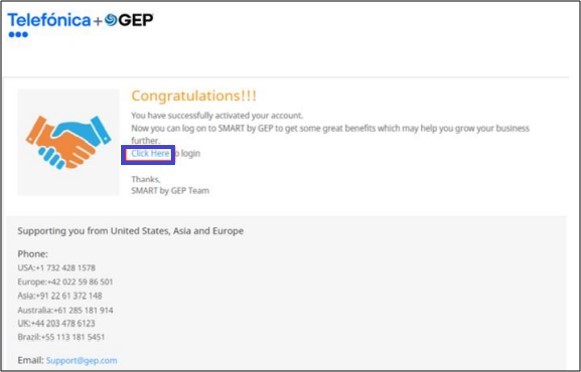 How to activate your user account to manage GEP SMART as a supplier?