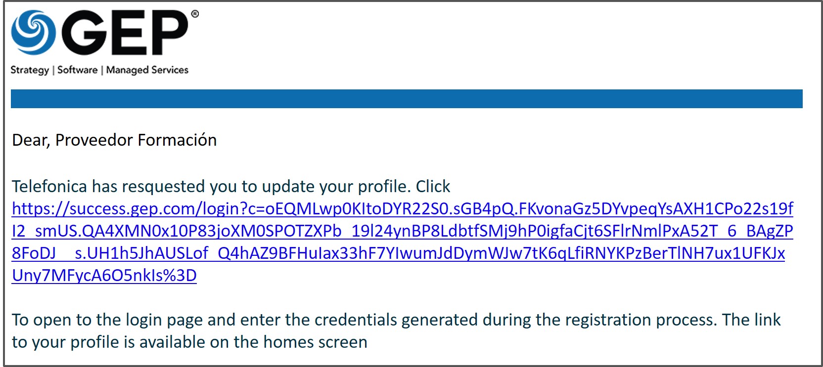 How to edit profile in GEP SMART when company status is REGISTERED?