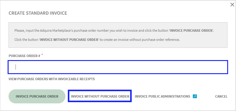 How to create an invoice without reference to an order published in ...